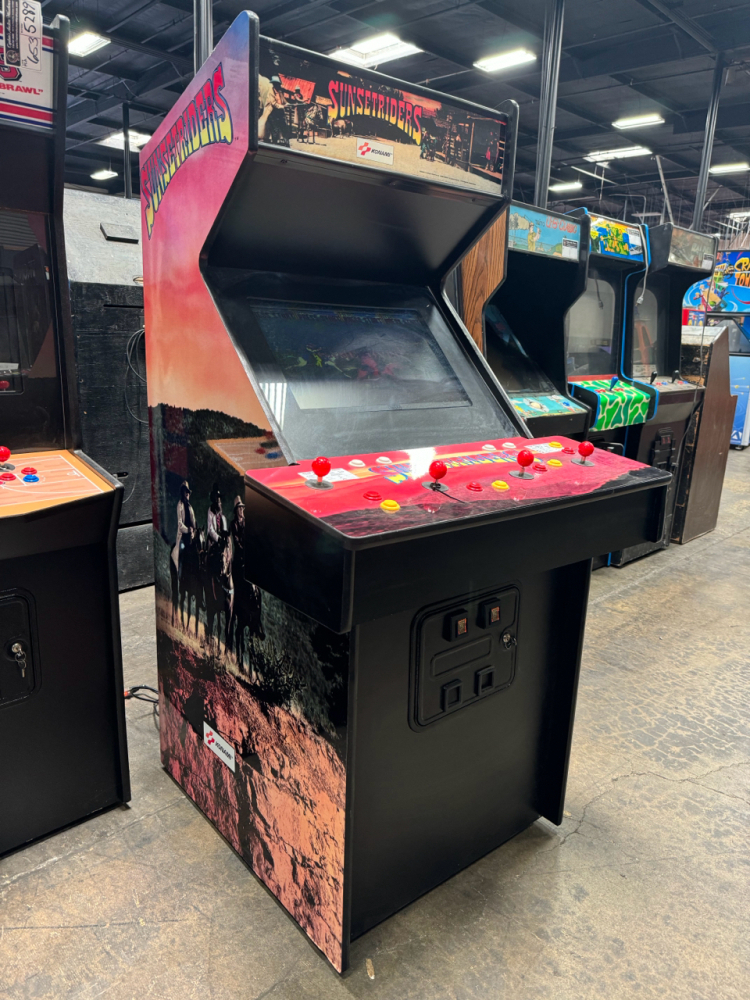 SUNSET RIDERS 4 PLAYER ARCADE GAME NEW BUILD W/ LCD MONITOR