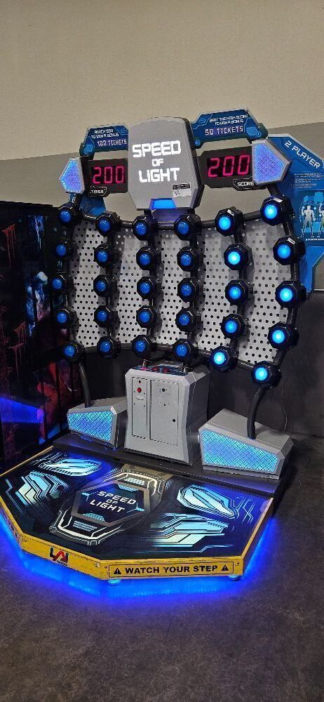 SPEED OF LIGHT 2 PLAYER DELUXE TICKET REDEMPTION GAME LAI GAMES