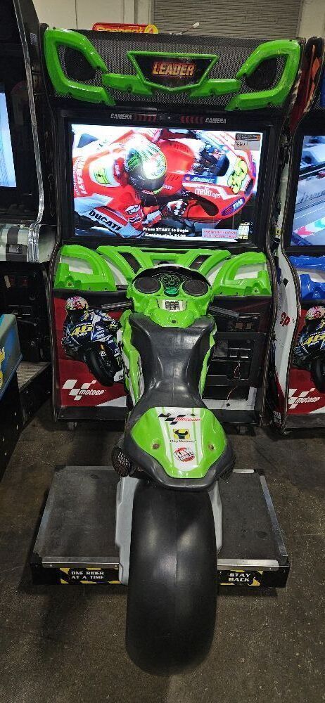MOTO GP DELUXE 42 LCD GREEN RACING ARCADE GAME PROJECT