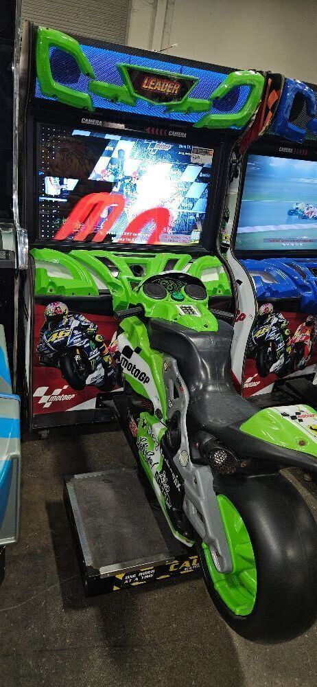 MOTO GP DELUXE 42 LCD GREEN RACING ARCADE GAME PROJECT