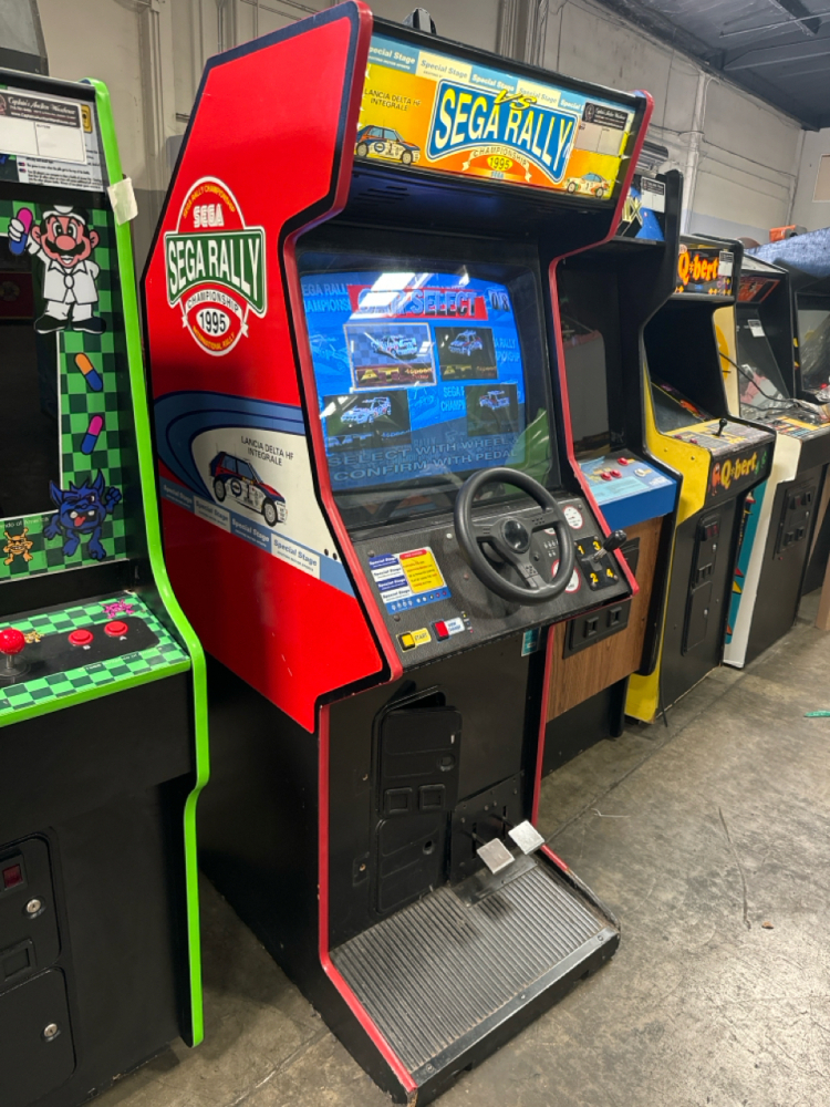 SEGA RALLY CHAMPIONSHIP 1995 UPRIGHT RACING ARCADE GAME