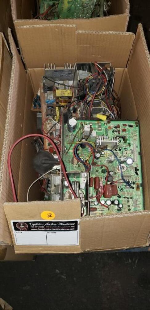 1 BOX LOT MISC. MONITOR CHASSIS BOARDS #2