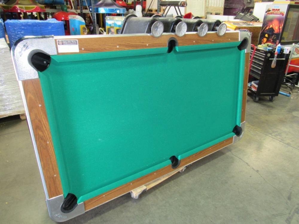 POOL TABLE DYNAMO 7' SLATE TOP COIN OPERATED