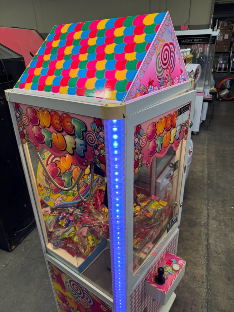 SWEET STUFF CANDY CRANE PRIZE REDEMPTION CLAW MACHINE
