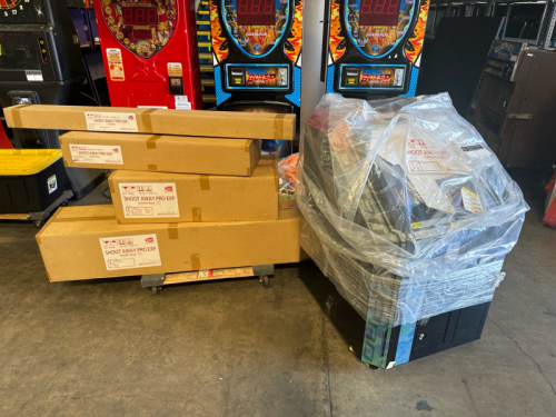 SHOOT AWAY PRO DELUXE ARCADE GAME NEW IN BOXES KIT