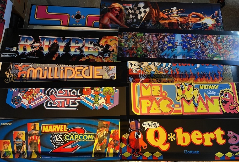 BOX LOT- ARCADE GAME TRANSLITE MARQUEE'S NEW HIGH RES #3