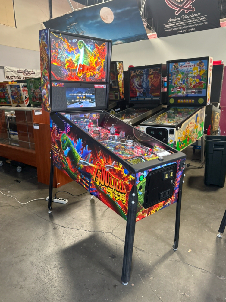 GODZILLA PRO PINBALL MACHINE STERN W/ SHAKER MOTOR INSTALLED