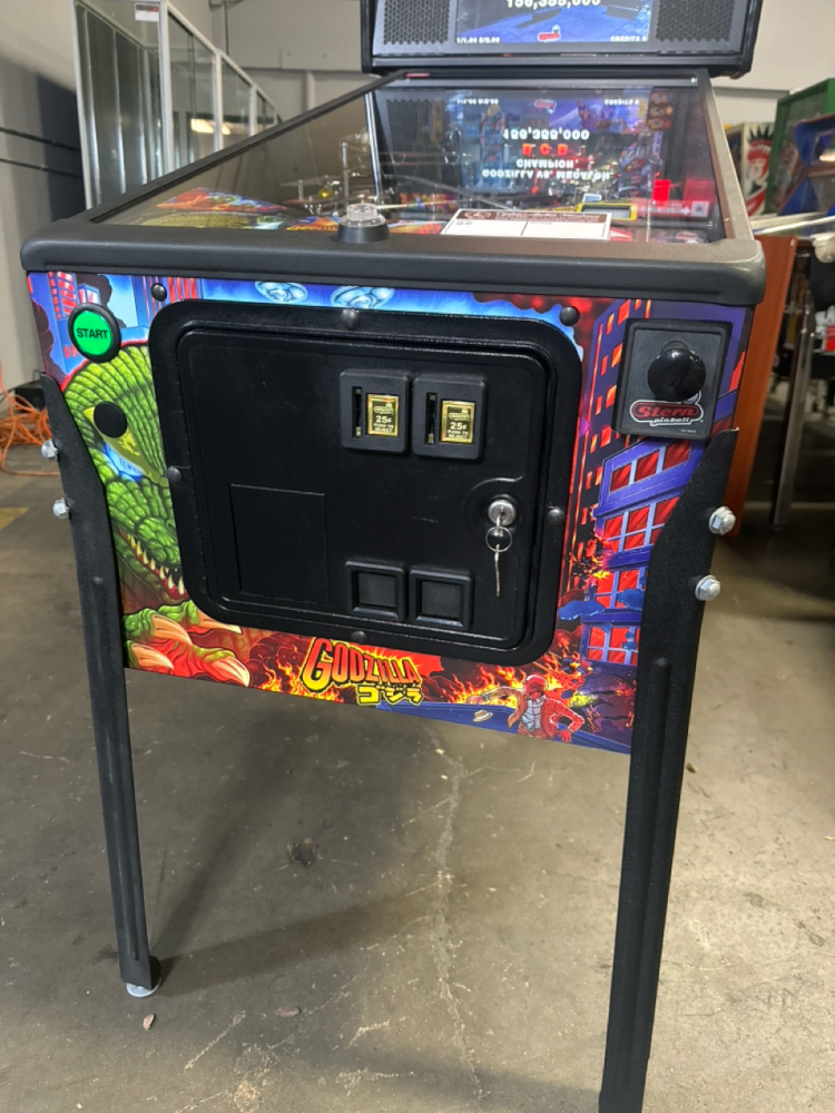 GODZILLA PRO PINBALL MACHINE STERN W/ SHAKER MOTOR INSTALLED