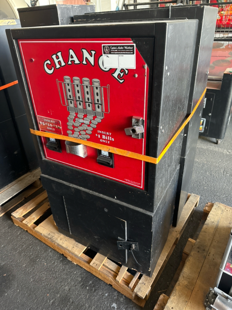 AC6000 DOLLAR COIN CHANGER MACHINE WOODEN BASE