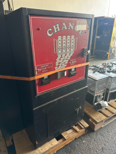 AC6000 DOLLAR COIN CHANGER MACHINE WOODEN BASE