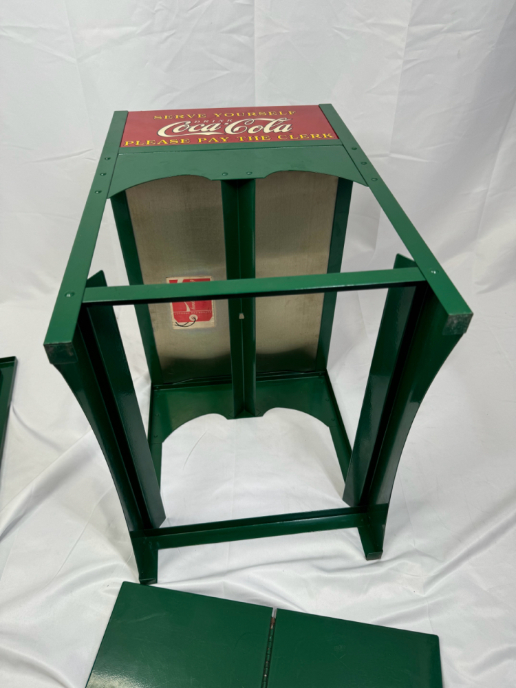 1990S GLASSCOCK COCA COLA REPRODUCTION SALESMAN SAMPLE COOLER