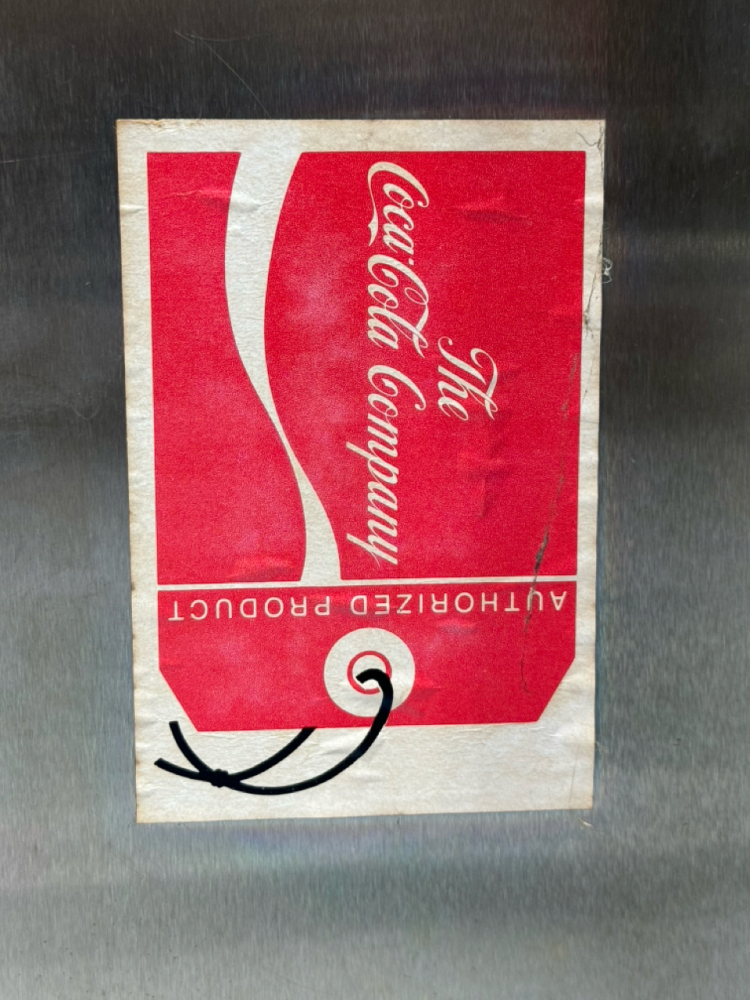 1990S GLASSCOCK COCA COLA REPRODUCTION SALESMAN SAMPLE COOLER
