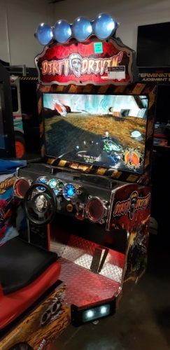 DIRTY DRIVIN' DX 42 LCD RACING ARCADE GAME #1