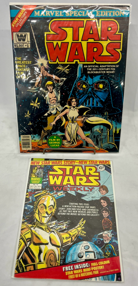 STAR WARS VINTAGE COMIC BOOK LOT. INCLUDES ISSUE #1!