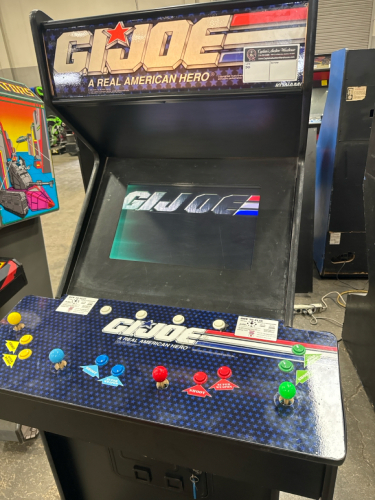 GI JOE UPRIGHT CLASSIC 4 PLAYER KONAMI ARCADE GAME