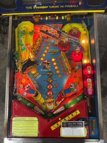 SUPER MARIO BROS. MUSHROOM WORLD MINI PINBALL MACHINE GOTTLIEB
