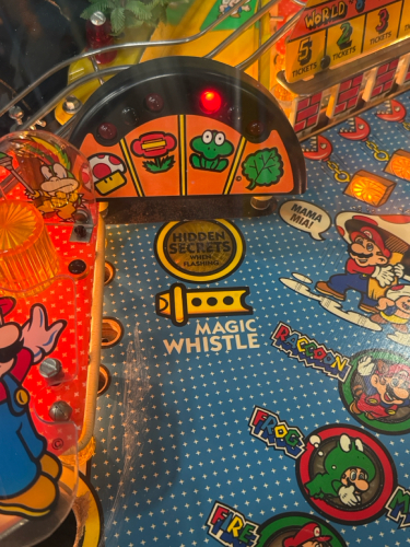 SUPER MARIO BROS. MUSHROOM WORLD MINI PINBALL MACHINE GOTTLIEB