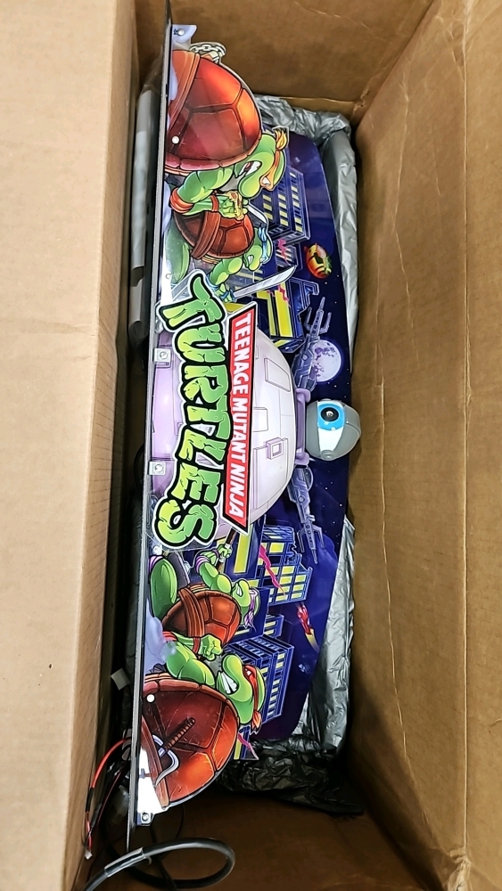 TEENAGE MUTANT NINJA TURTLES STERN PINBALL TOPPER - USED