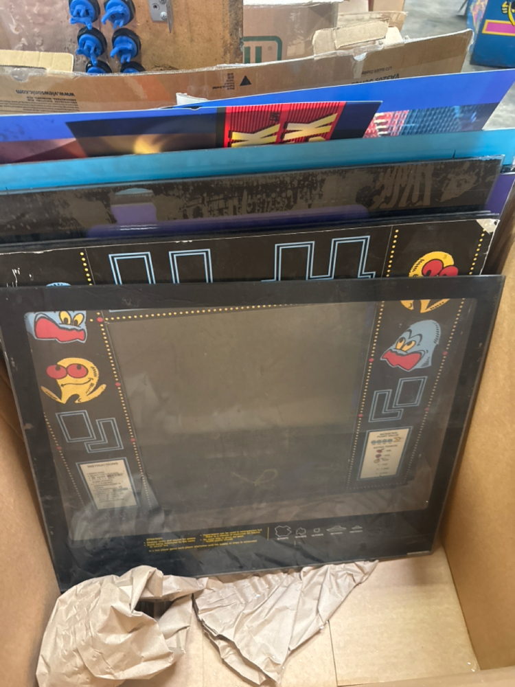 BOX LOT - ORIGINAL ARCADE BACKGLASS monitor bezels