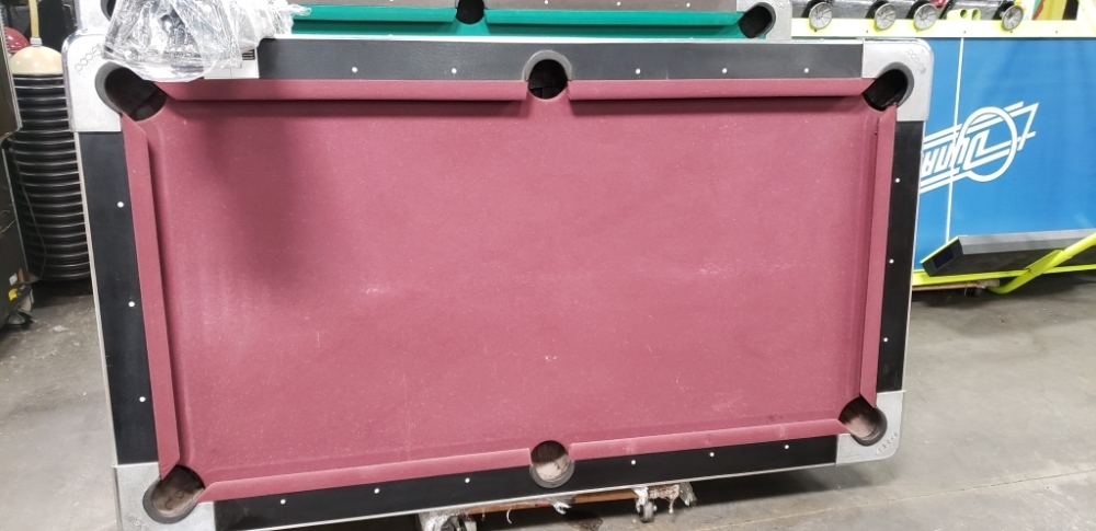 POOL TABLE 7' GLOBAL SLATE TOP COIN OP