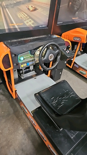 GRID DELUXE RACING SITDOWN DRIVER ARCADE GAME SEGA #1
