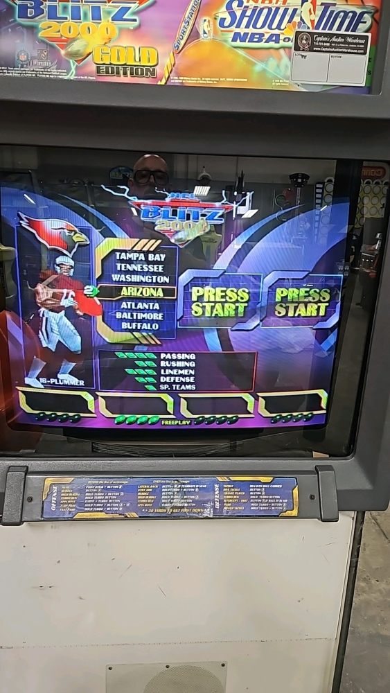BLITZ GOLD 2000 NBA SHOWTIME COMBO DELUXE ARCADE GAME MIDWAY