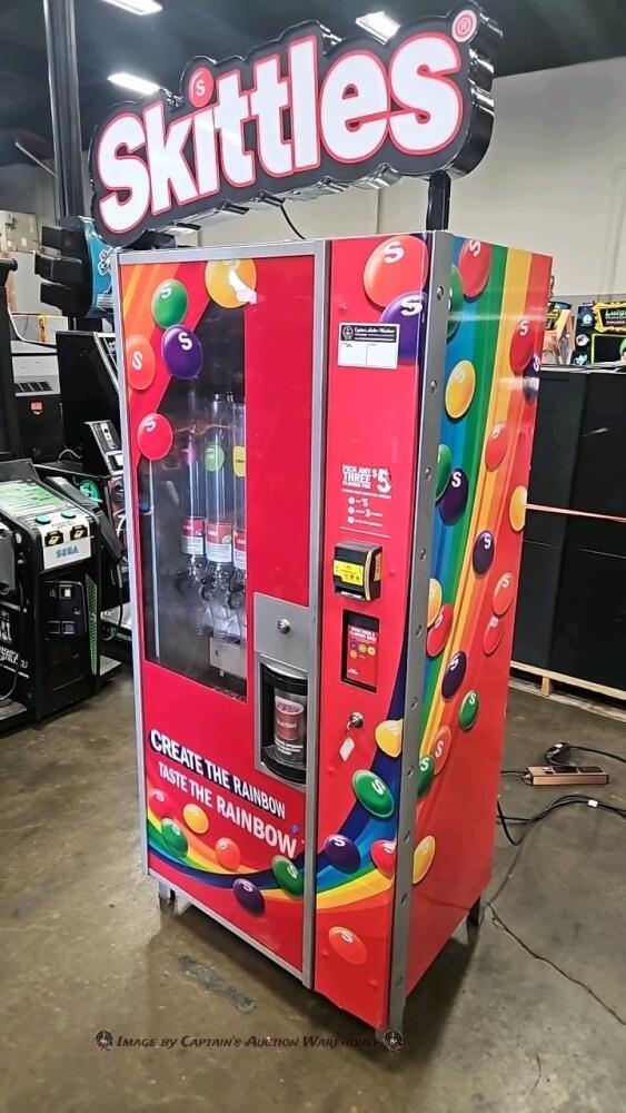 SKITTLES CREATE THE RAINBOW BULK CANDY VENDING MACHINE