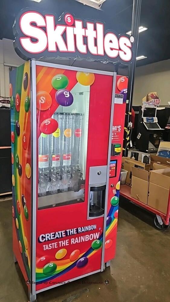 SKITTLES CREATE THE RAINBOW BULK CANDY VENDING MACHINE