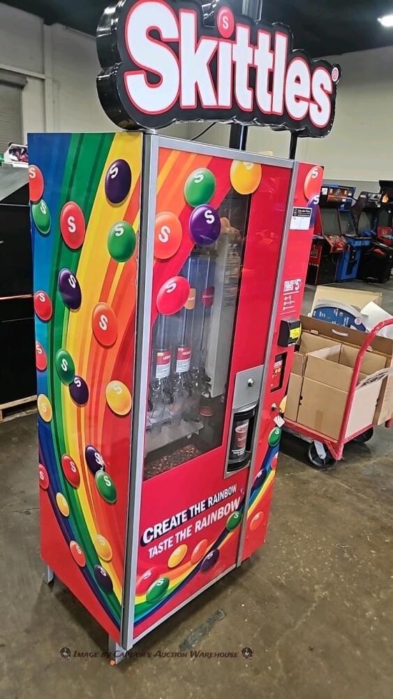 SKITTLES CREATE THE RAINBOW BULK CANDY VENDING MACHINE
