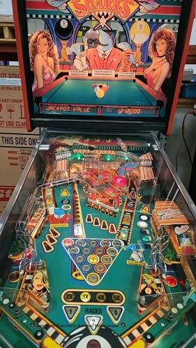 POOL SHARKS CLASSIC PINBALL MACHINE by BALLY 1990