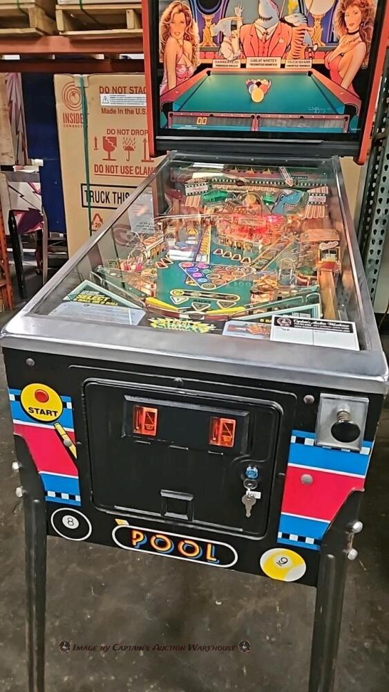 POOL SHARKS CLASSIC PINBALL MACHINE by BALLY 1990