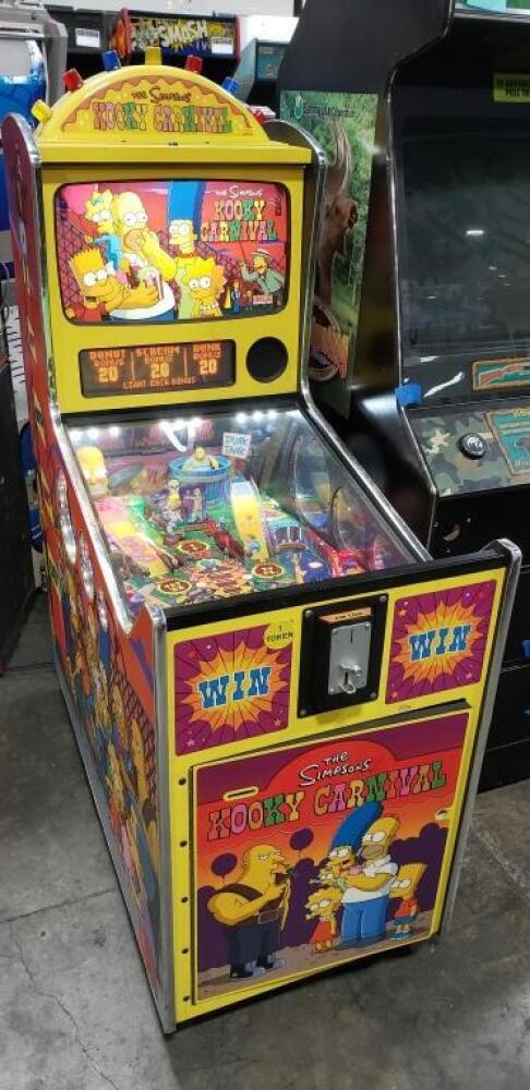 THE SIMPSONS KOOKY CARNIVAL TICKET REDEMPTION GAME