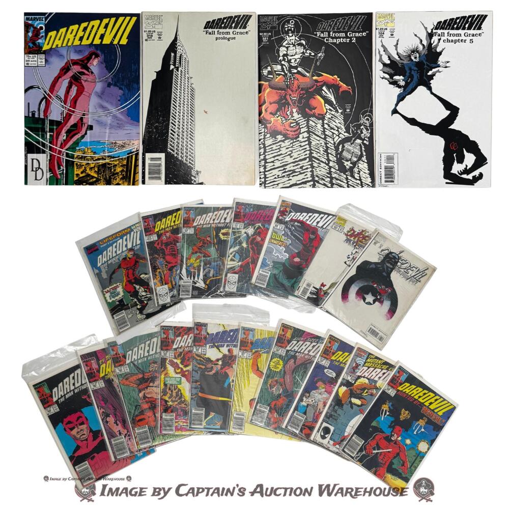 GROUP LOT OF VINTAGE DAREDEVIL MARVEL COMIC BOOKS