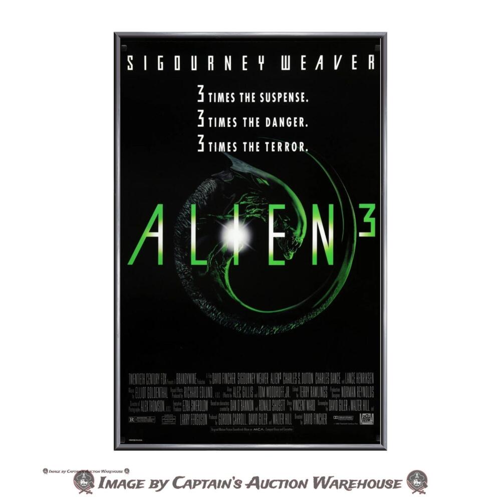 ALIEN 3 ORIGINAL 1992 FRAMED MOVIE POSTER