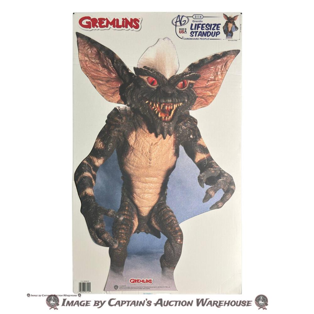 VINTAGE GREMLINS LIFE SIZE CARDBOARD MOVIE CUT OUT BY AG