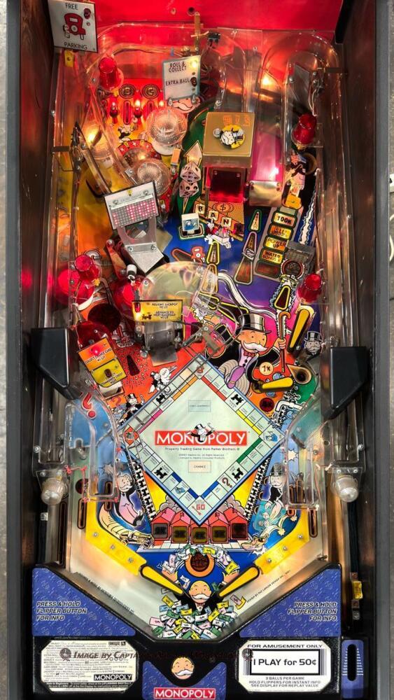 MONOPOLY PINBALL MACHINE STERN