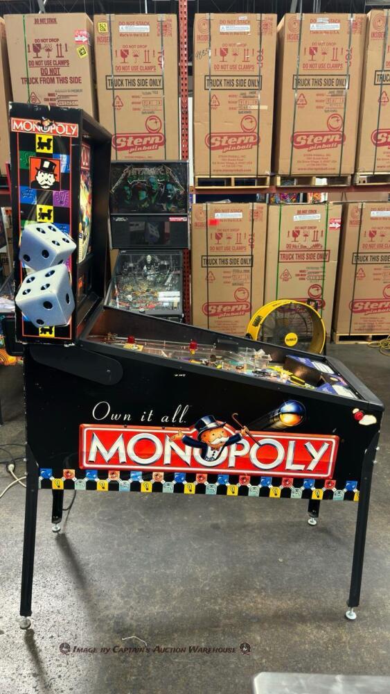 MONOPOLY PINBALL MACHINE STERN