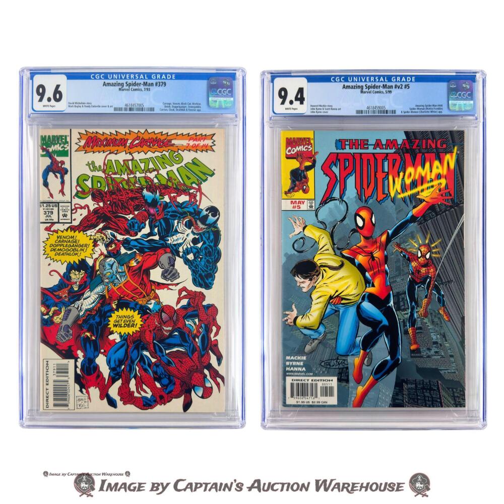 VINTAGE CGC GRADED THE AMAZING SPIDER-MAN COMICS