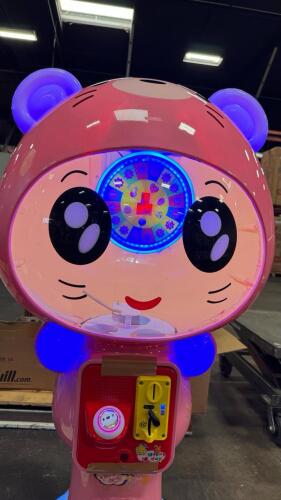 HELLO KITTY TEDDY BEAR CAPSULE VENDING MACHINE PINK