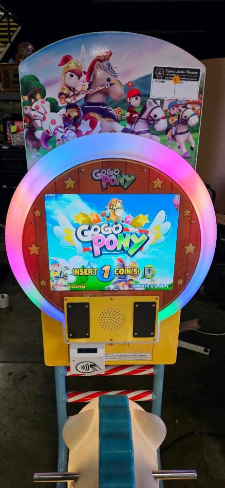 GO GO PONY GLOW VIDEO ARCADE KIDDIE RIDE #1