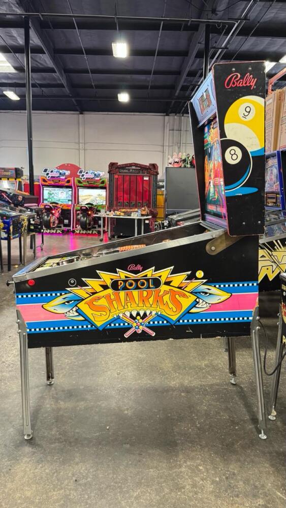 POOL SHARKS CLASSIC PINBALL MACHINE BALLY 1990