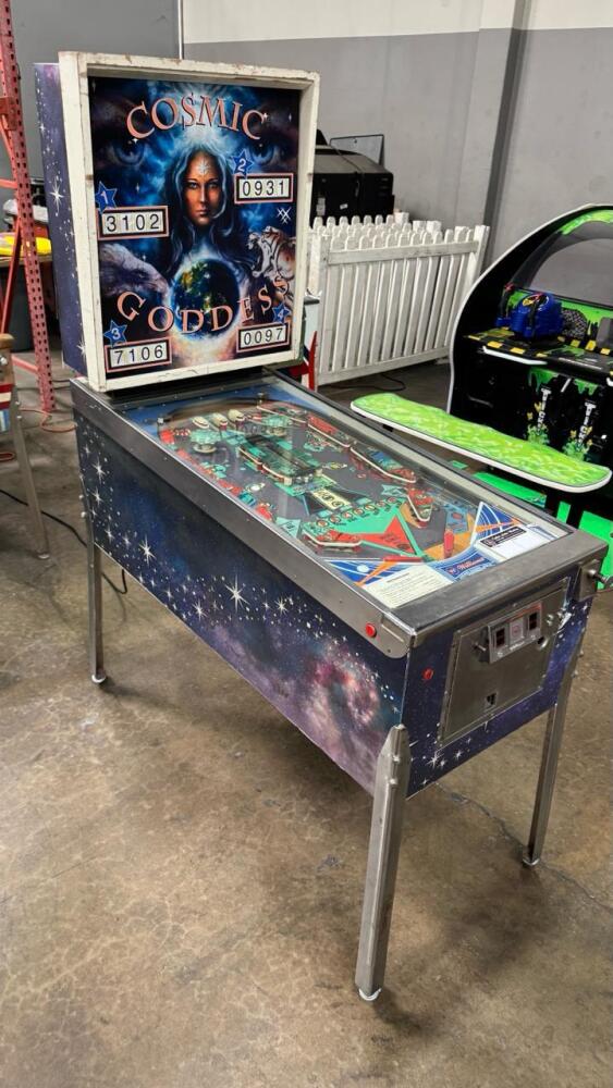 SKYLAB PINBALL MACHINE WILLIAMS 1974 NO ORIGINAL BACK GLASS