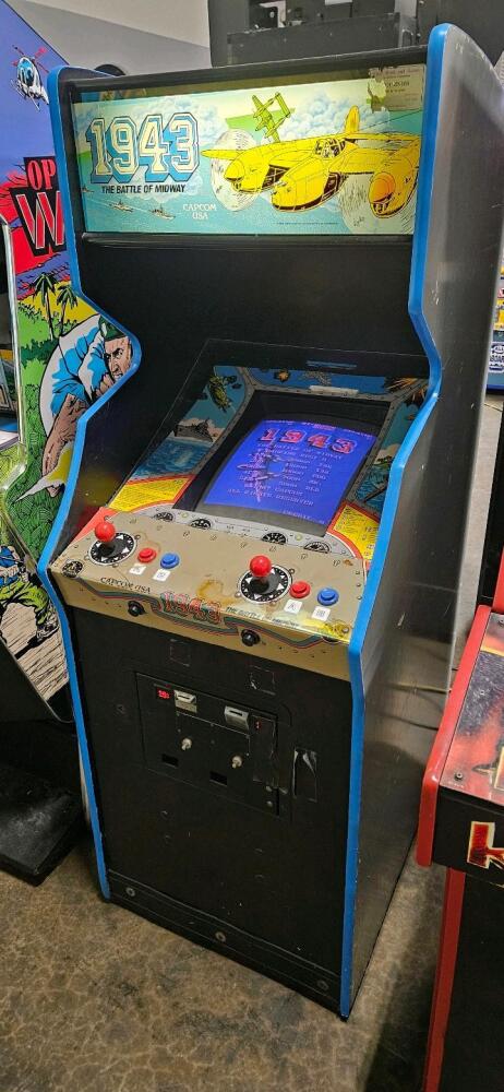1943 BATTLE OF MIDWAY UPRIGHT VERTICAL SHOOTER ARCADE GAME CAPCOM