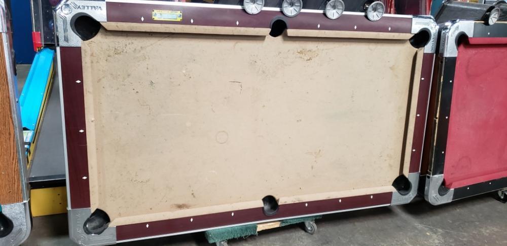 POOL TABLE VALLEY GREAT 8 FLAT CORNER SLATE TOP