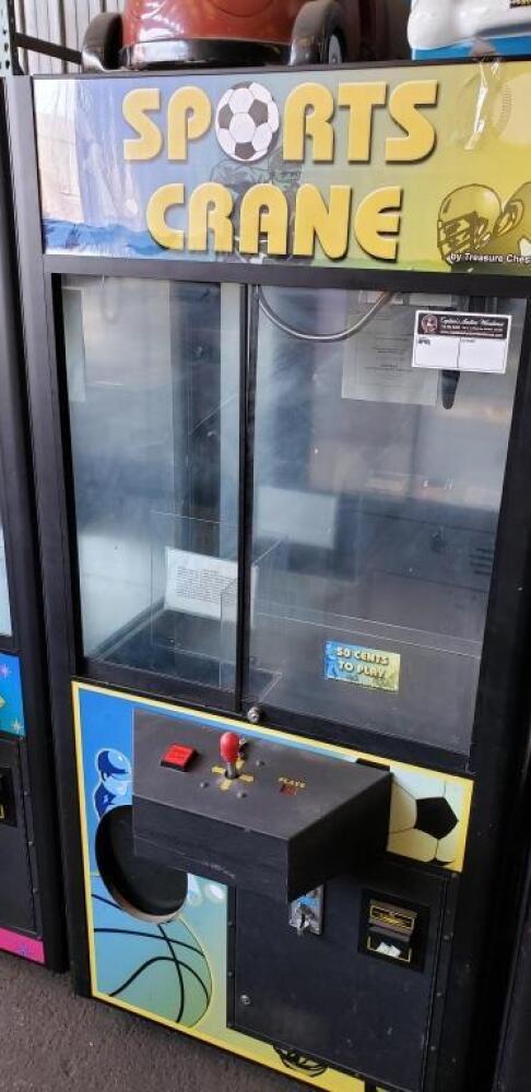 SPORTS CRANE MACHINE BY treasure chest