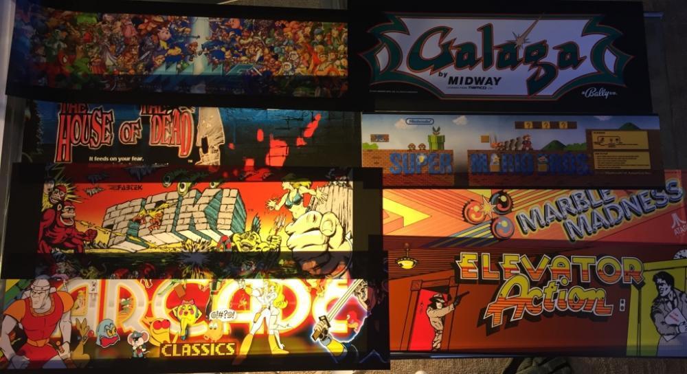 MIXED ARCADE GAME MARQUEE'S FOR CHARITY L@@K!!