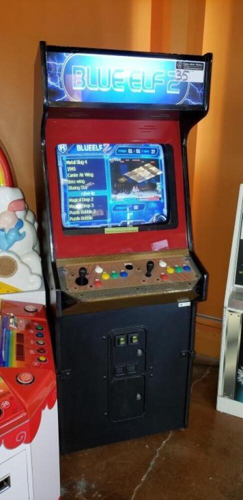 BLUE ELF UPRIGHT MULTICADE ARCADE GAME