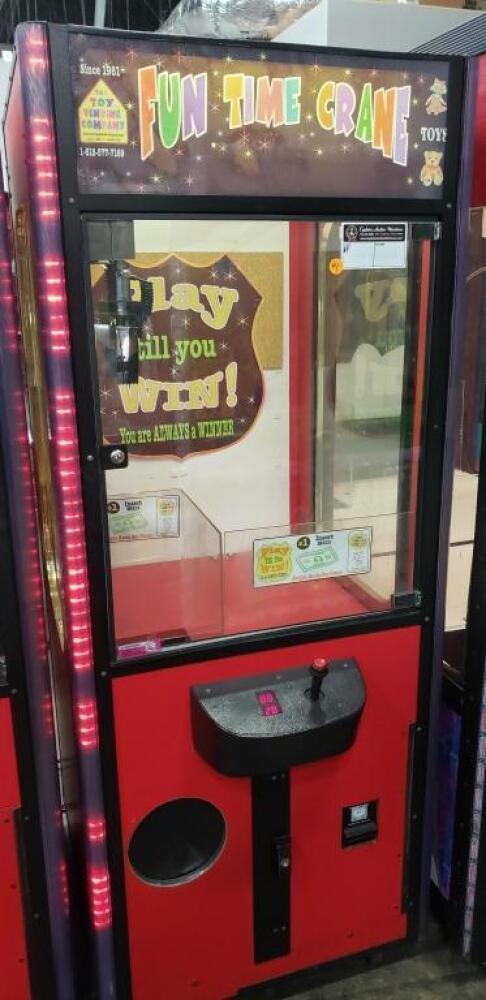 30 FUN TIME PLUSH CLAW CRANE MACHINE #1