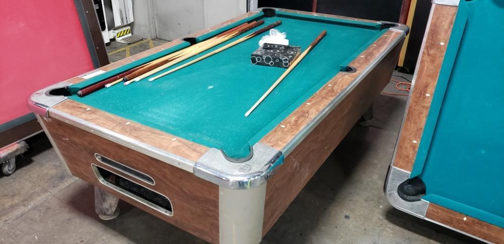 POOL TABLE 7' VALLEY SLATE TOP COIN OP