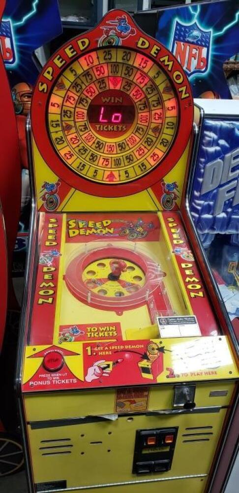 SPEED DEMON BAYTEK TICKET REDEMPTION GAME